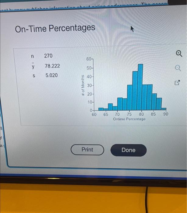Solved What are the chances your flight wifl leave on time? | Chegg.com
