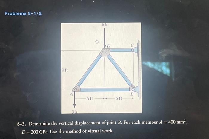 Solved Problems 8-1/2 8-3. Determine the vertical | Chegg.com