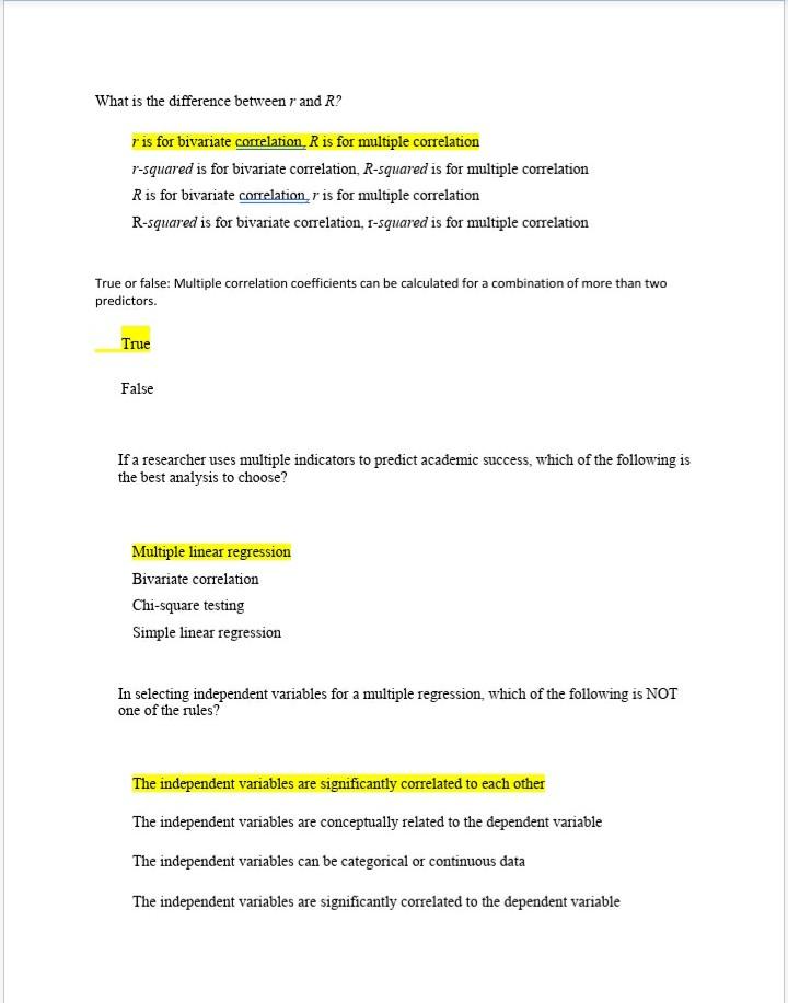 Solved What is the difference between r and R? ris for | Chegg.com