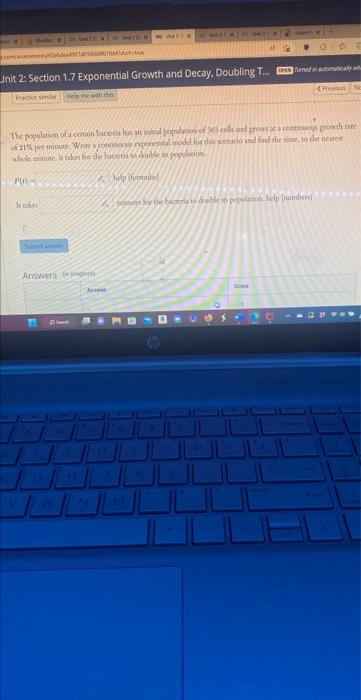 Solved A population doubles exry 28 yean. Asumine exponental | Chegg.com