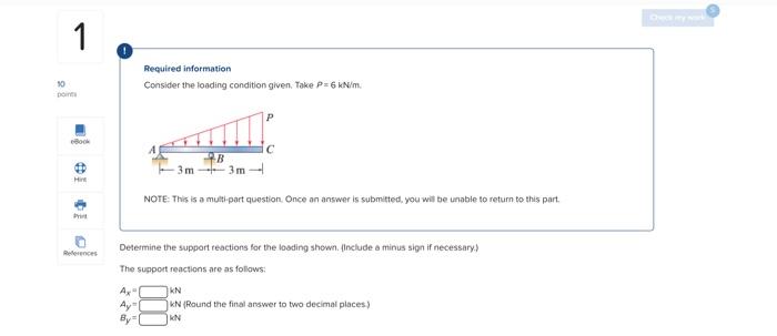 Solved Required information Consider the looding condition | Chegg.com