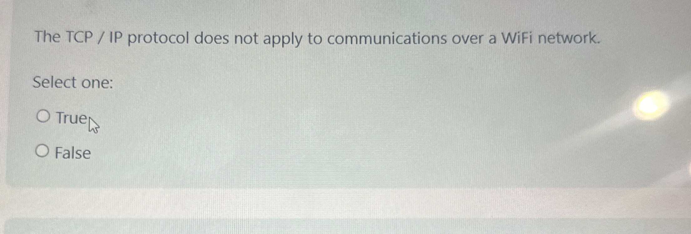 Solved The TCP / ﻿IP protocol does not apply to | Chegg.com