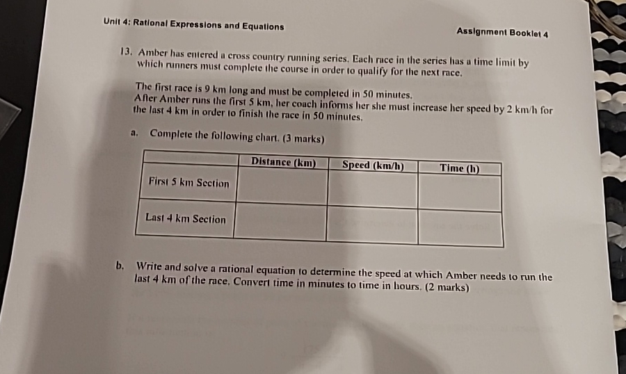 Solved Unit 4: Rational Expressions and EquationsAssignment | Chegg.com