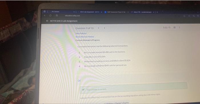 \& Act14 Unit 3 Lab Assignment No. Mccount Titiew and | Chegg.com