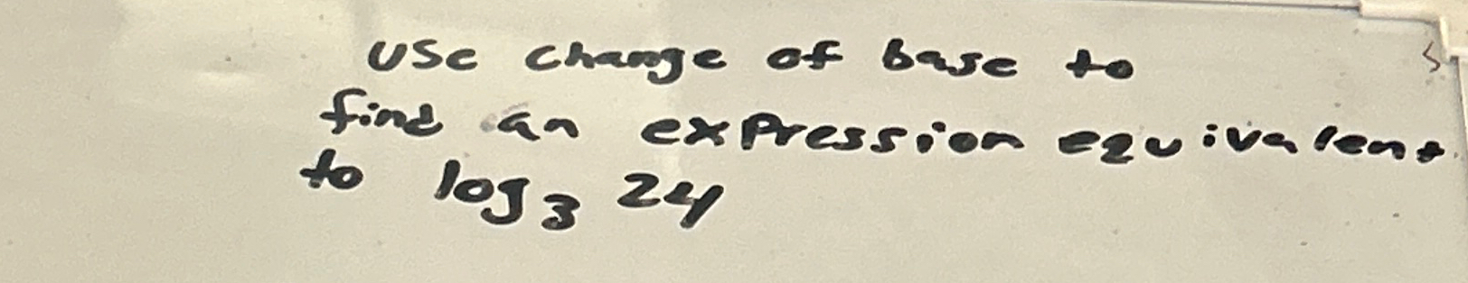 Solved use change of base to find an expression equivaren. | Chegg.com