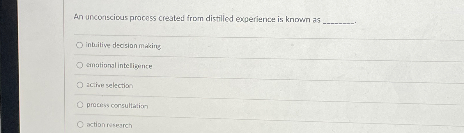 Solved An unconscious process created from distilled | Chegg.com