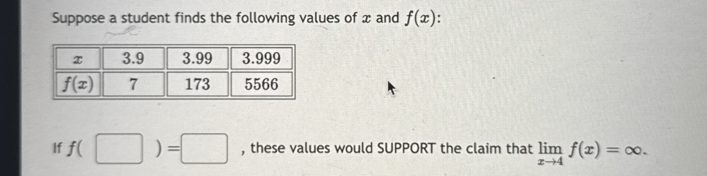 Solved Suppose a student finds the following values of x | Chegg.com
