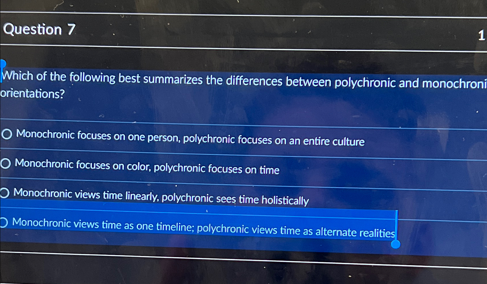 Solved Question 7.Which of the following best summarizes the | Chegg.com
