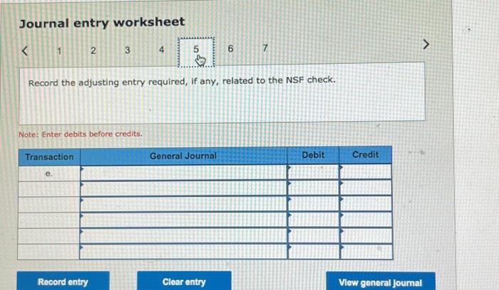 Solved Journal entry worksheet Record the adjusting entry | Chegg.com