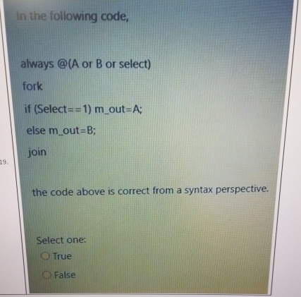 Solved In the following code,always @(A or B or | Chegg.com