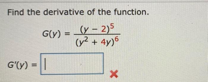 Solved Find the derivative of the function. y = ek tan(7x) | Chegg.com