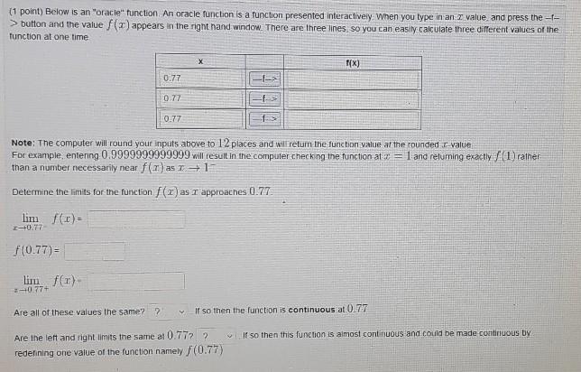 Solved 1 Point Below Is An Oracle Function An Oracle
