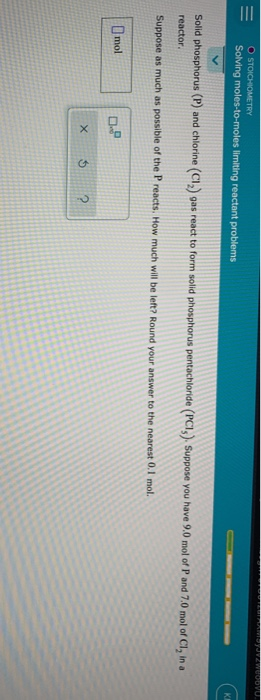 Solved STOICHIOMETRY Solving moles-to-moles limiting | Chegg.com