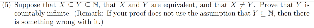 Solved Suppose that X ?subseteq Y ?subseteq N, ﻿that x ﻿and | Chegg.com