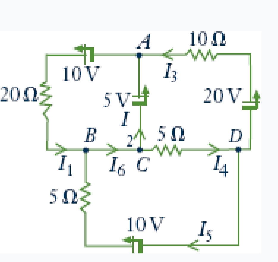 Solved solve using junction and circuit rule | Chegg.com
