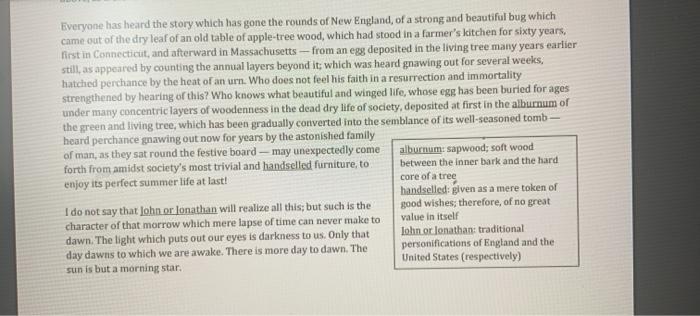 EXCERPTS FROM WALDEN, OR LIFE IN THE WOODS BY HENRY | Chegg.com