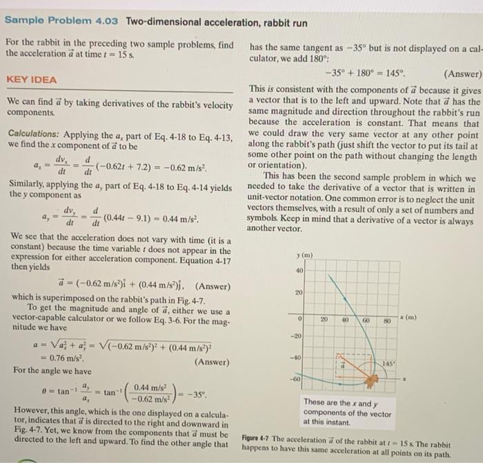 Solved Sample Problem 4.03 Two-dimensional acceleration, | Chegg.com