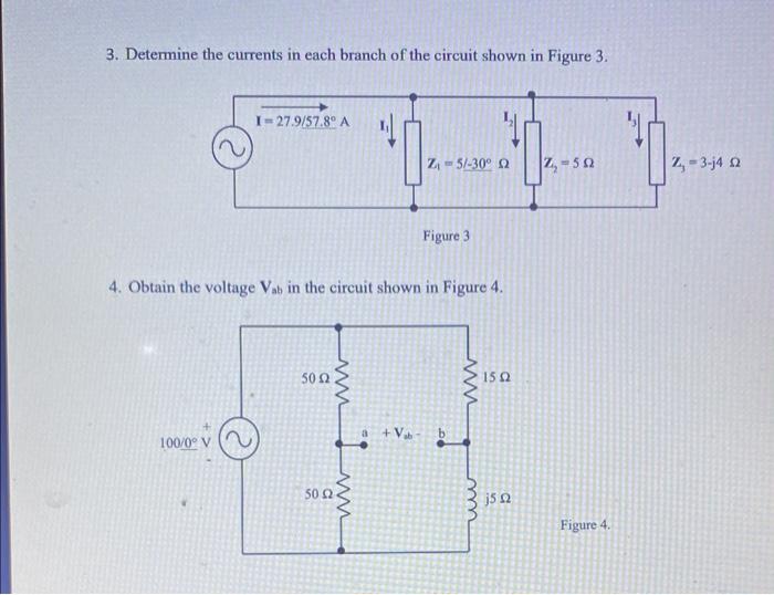 Solved 3. Determine the currents in each branch of the | Chegg.com