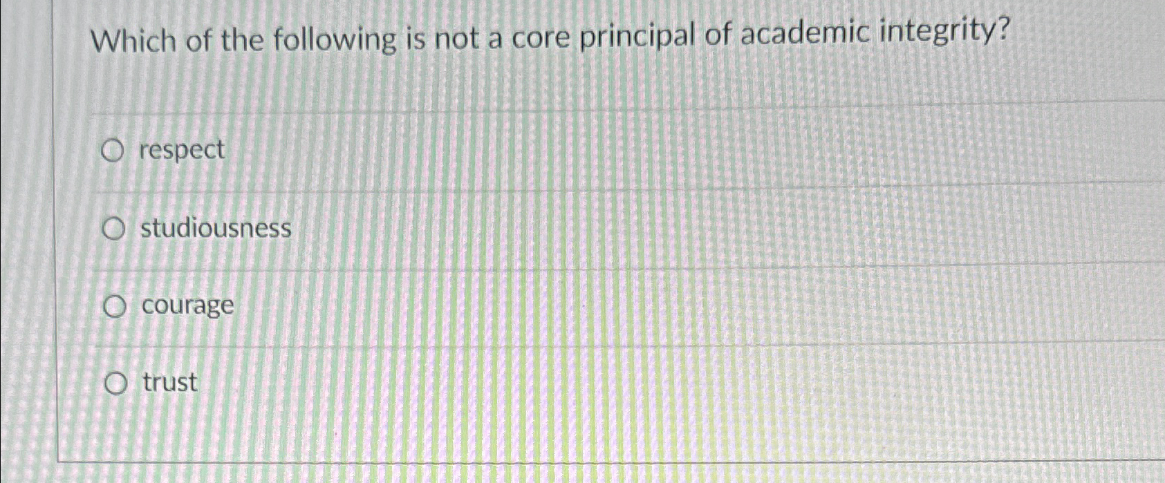 Solved Which of the following is not a core principal of | Chegg.com