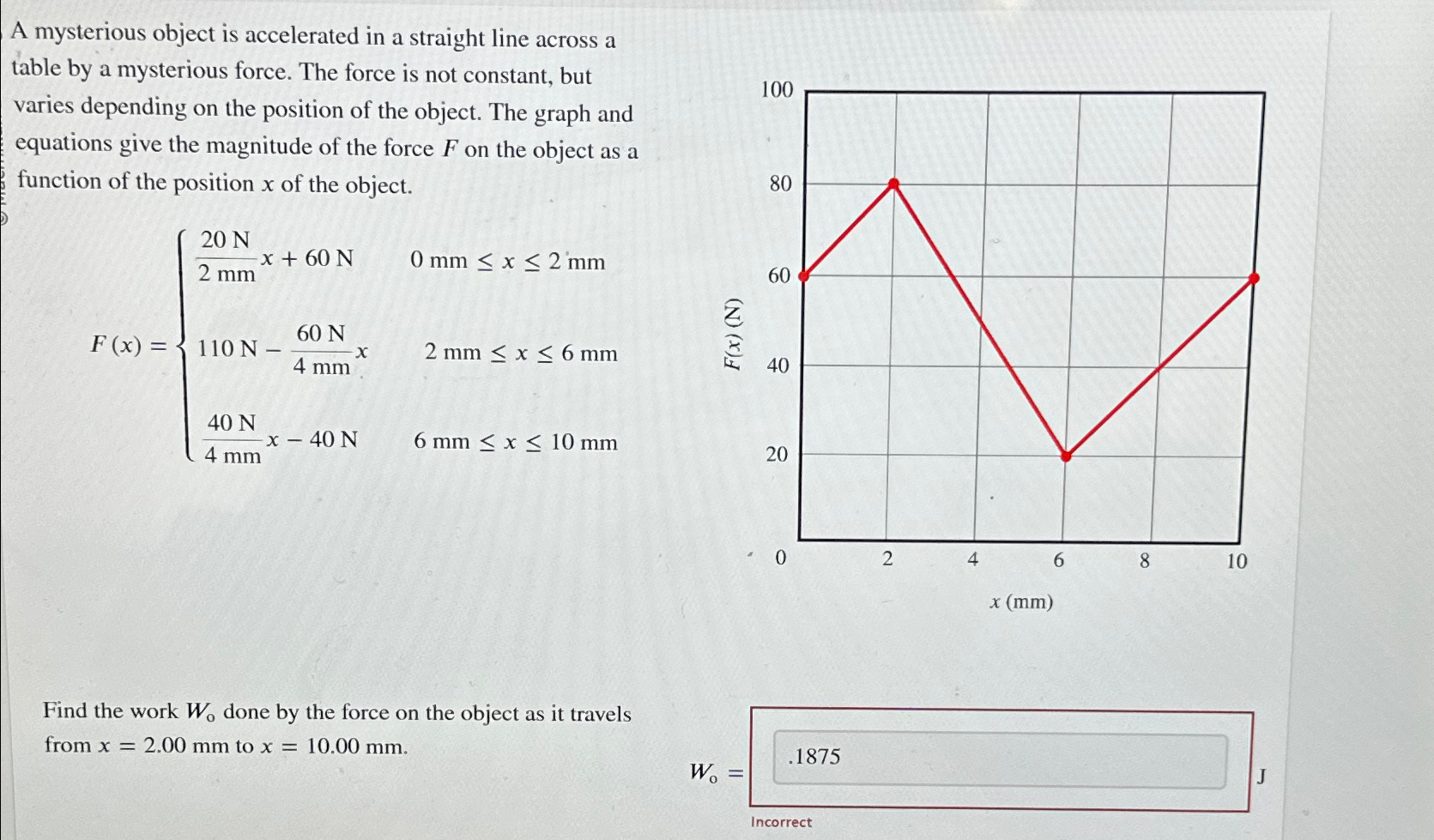 Solved A mysterious object is accelerated in a straight line | Chegg.com