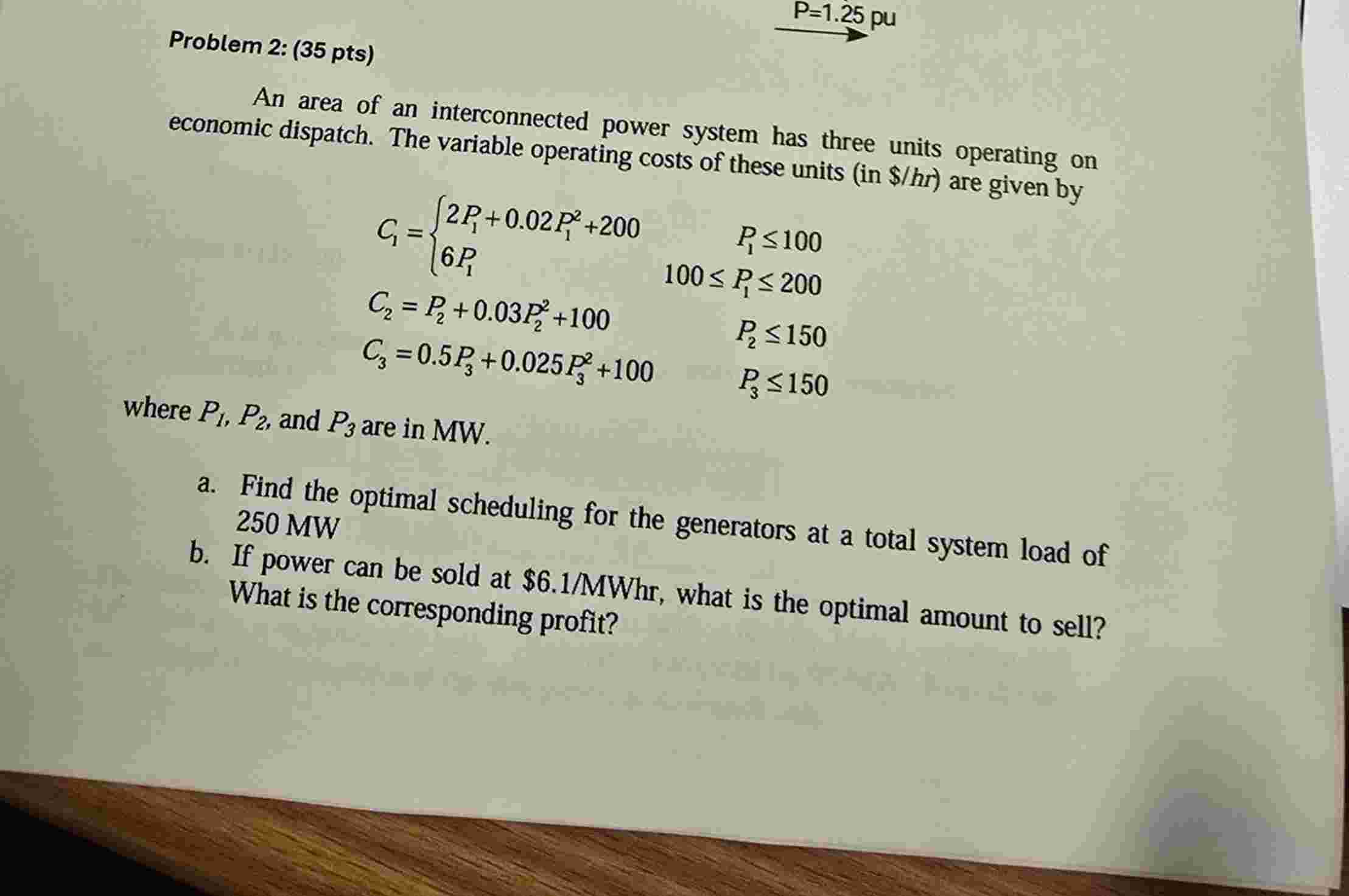Solved Problem 2: (35 ﻿pts) ﻿an area of an interconnected | Chegg.com