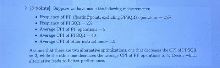 Solved Suppose we have made the following measurements: | Chegg.com