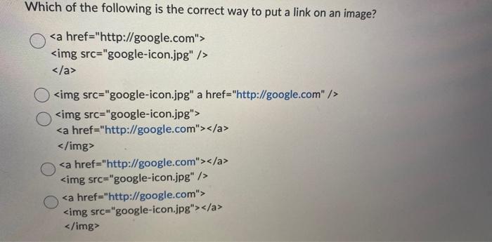 Solved Which of the following is the correct way to put a | Chegg.com
