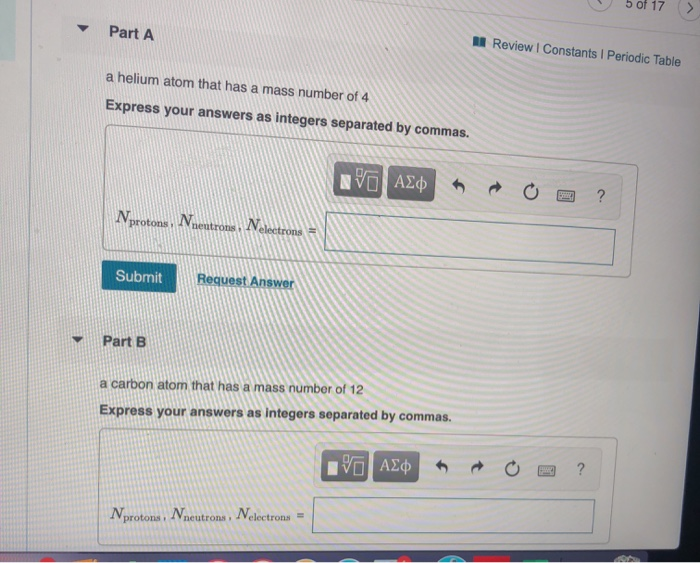 Solved 5 of 17 Part A A Review | Constants 1 Periodic Table | Chegg.com