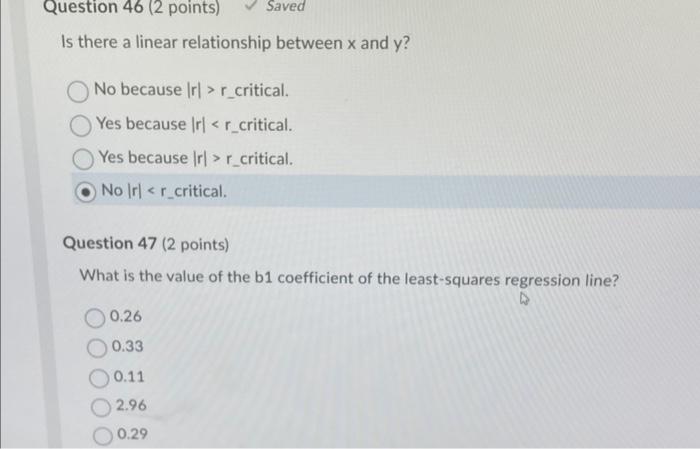 In the following table, what is the value of r | Chegg.com