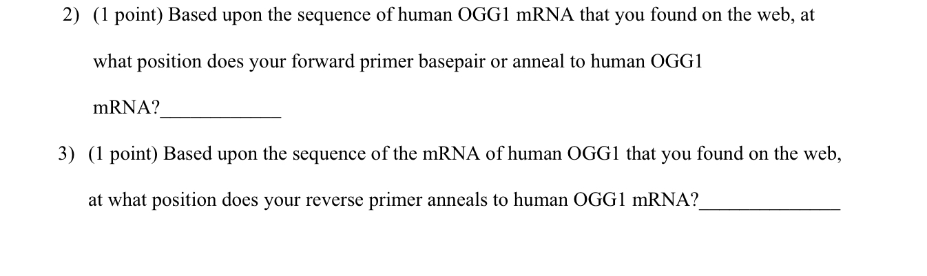 Solved (2 ﻿point) ﻿What does reverse transcriptase do during | Chegg.com