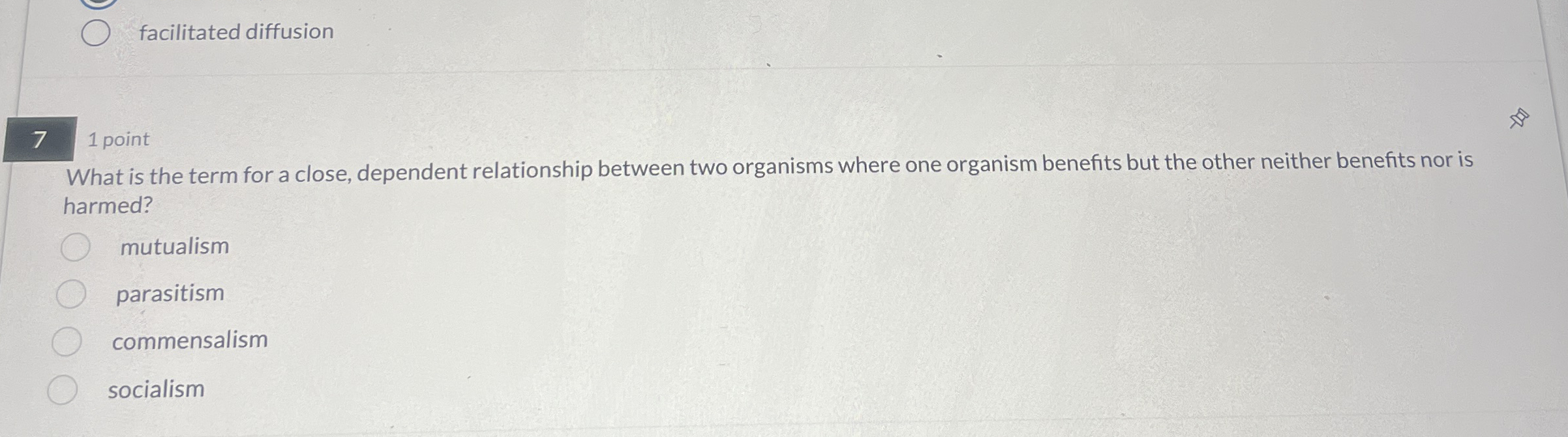 Solved 71 ﻿pointWhat is the term for a close, dependent | Chegg.com