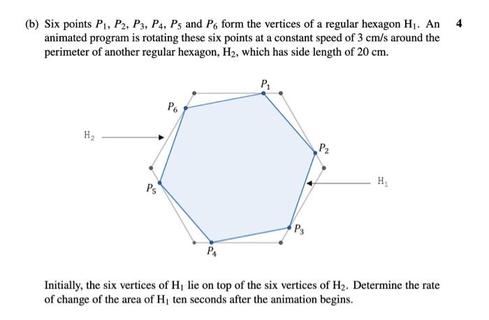 Solved (b) Six points P1,P2,P3,P4,P5 and P6 form the | Chegg.com