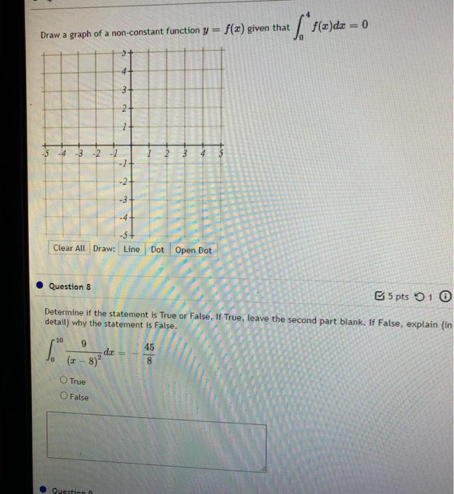 Solved * * f(a)dx = 0 Draw a graph of a non-constant | Chegg.com