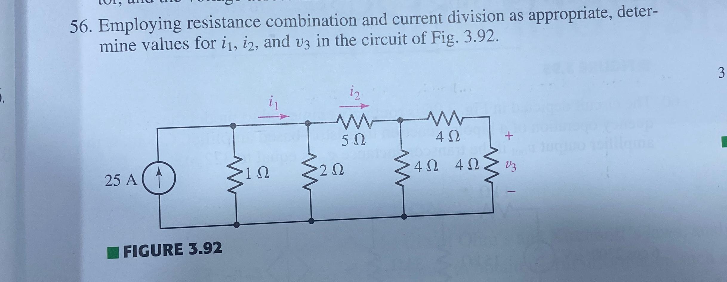 Solved Employing resistance combination and current division | Chegg.com