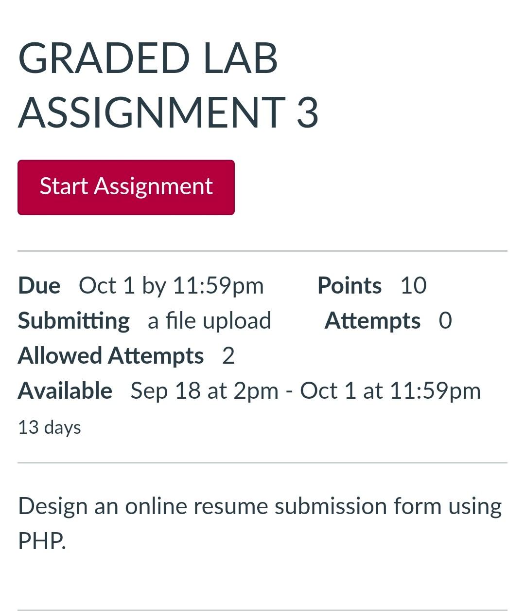 Solved Design an online resume submission form using PHP. | Chegg.com