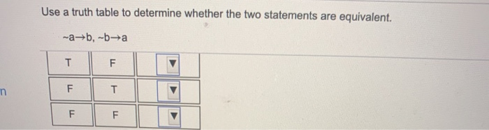 Solved Use a truth table to determine whether the two | Chegg.com