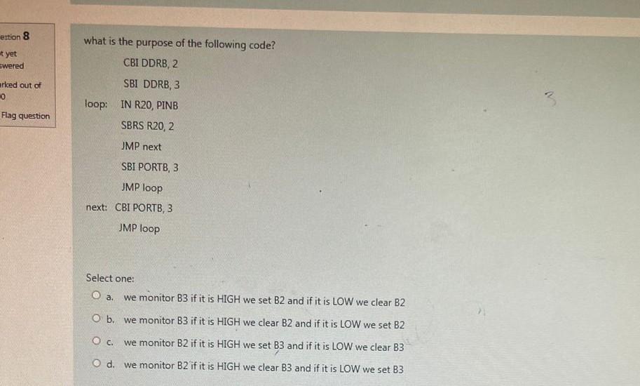 Solved To make pins 2 and 3 of PORTD as inputs and the other | Chegg.com