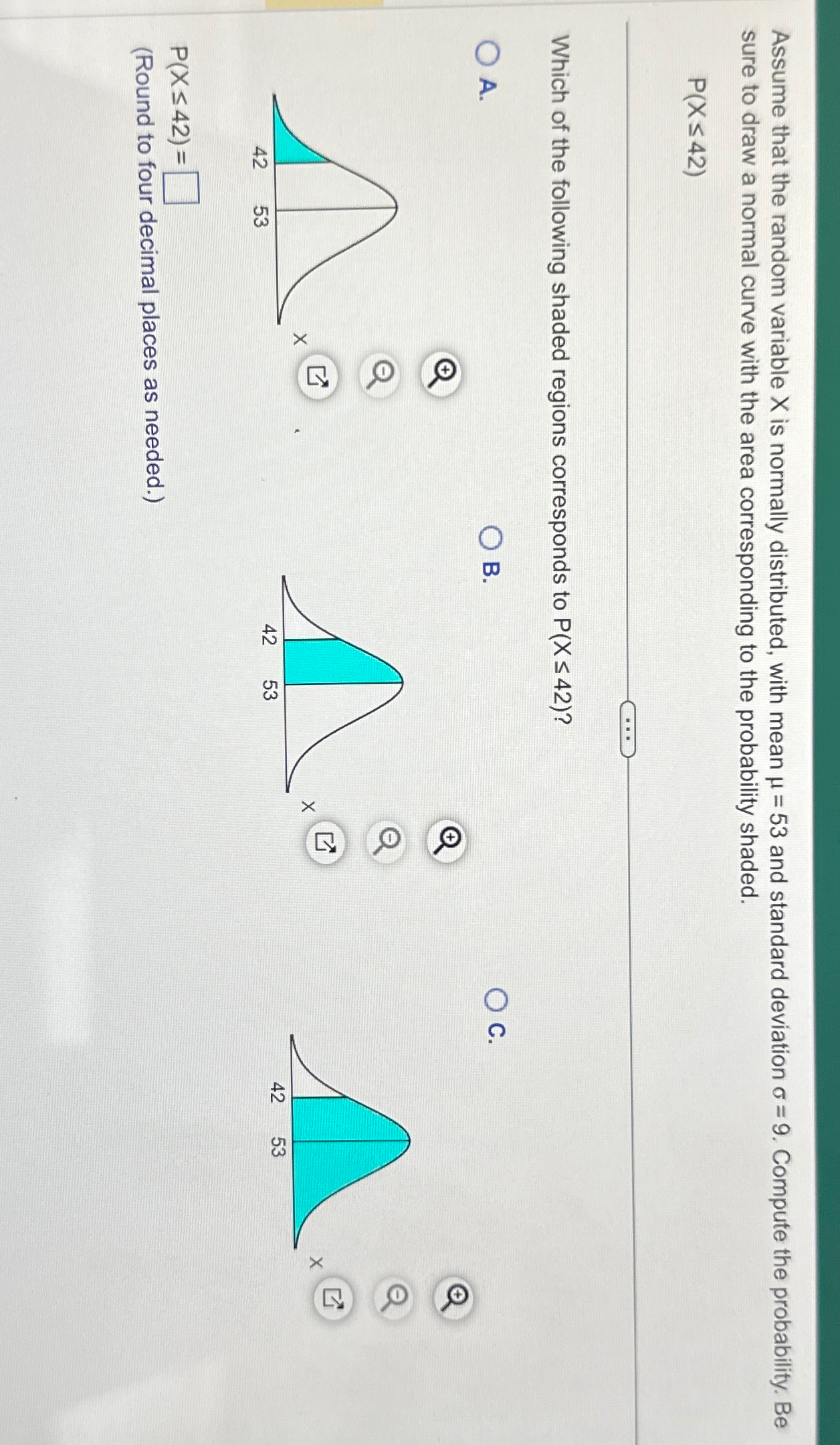 Solved Assume that the random variable x ﻿is normally | Chegg.com