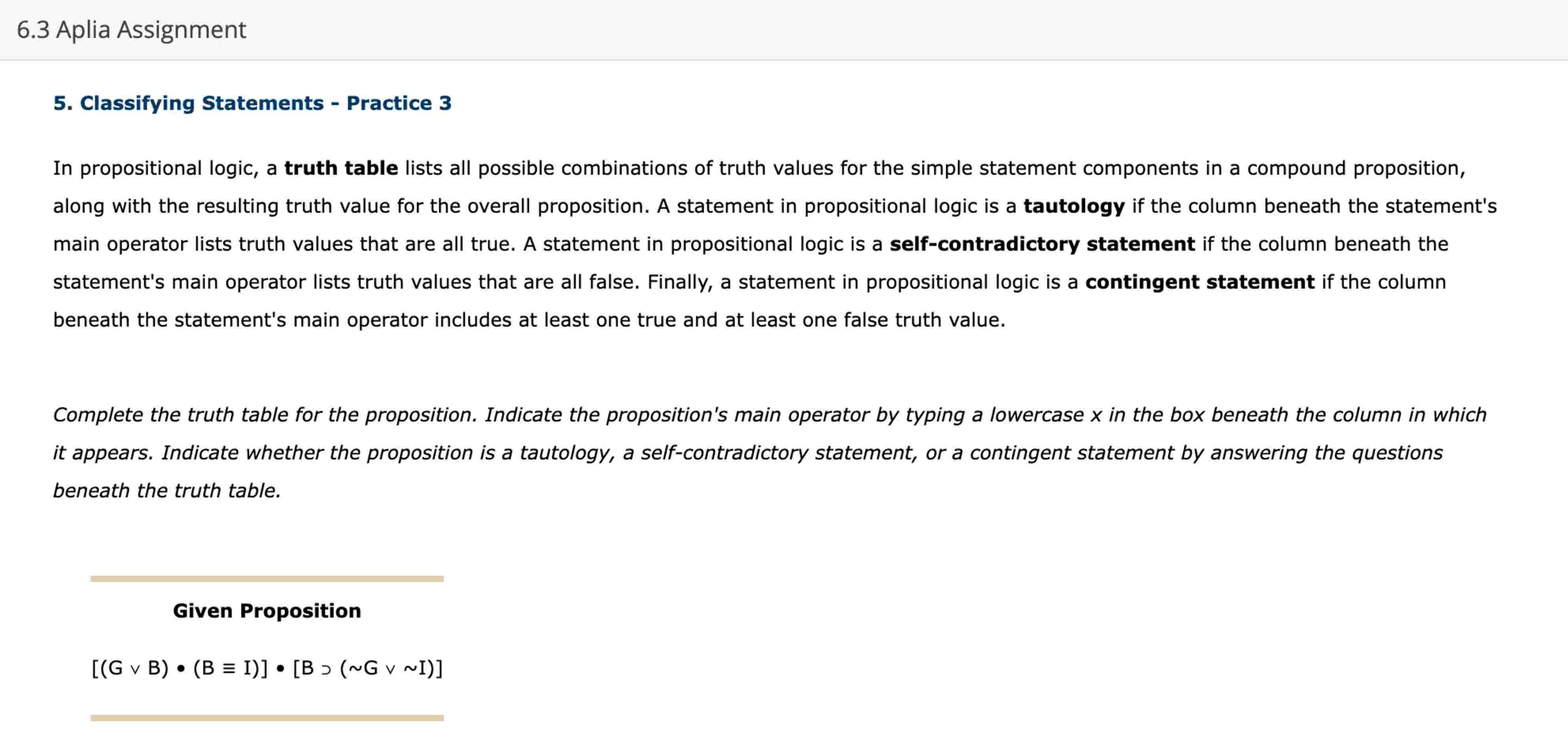 Solved 5. ﻿Classifying Statements - ﻿Practice 3 ﻿5. | Chegg.com
