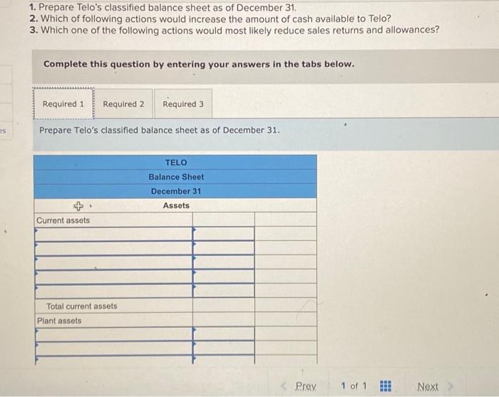 Solved As owner of Telo, a startup business, you are | Chegg.com