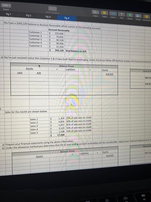 100% Zoom Po 1 Pg 2 G C Pg3 Table PO4 Chart Media Cor | Chegg.com