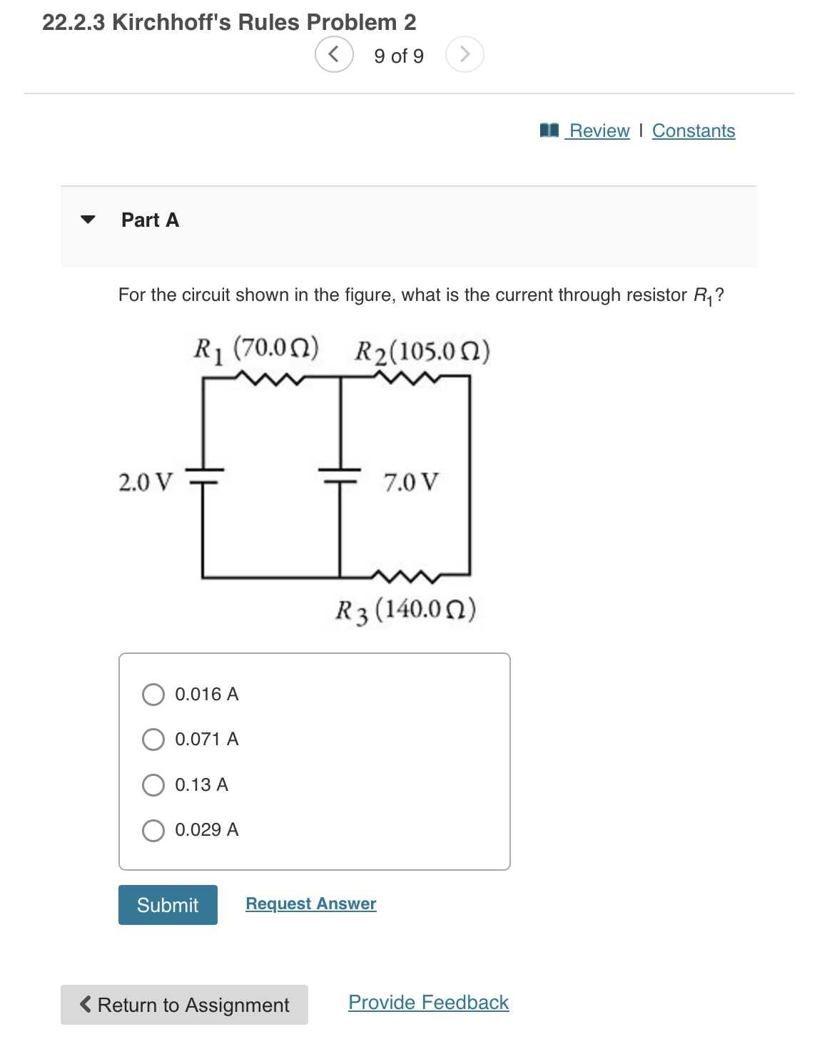 Solved 22.2.3 ﻿Kirchhoff's Rules Problem 29 ﻿of 9neview I | Chegg.com