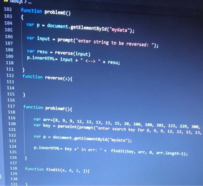 Solved Task E. Function problemE() receives a string and | Chegg.com