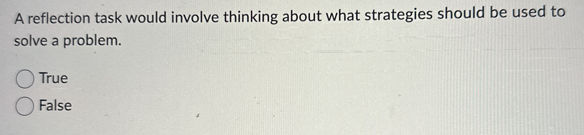A reflection task would involve thinking about what | Chegg.com