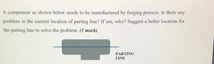 Solved A component as shown below needs to be manufactured | Chegg.com