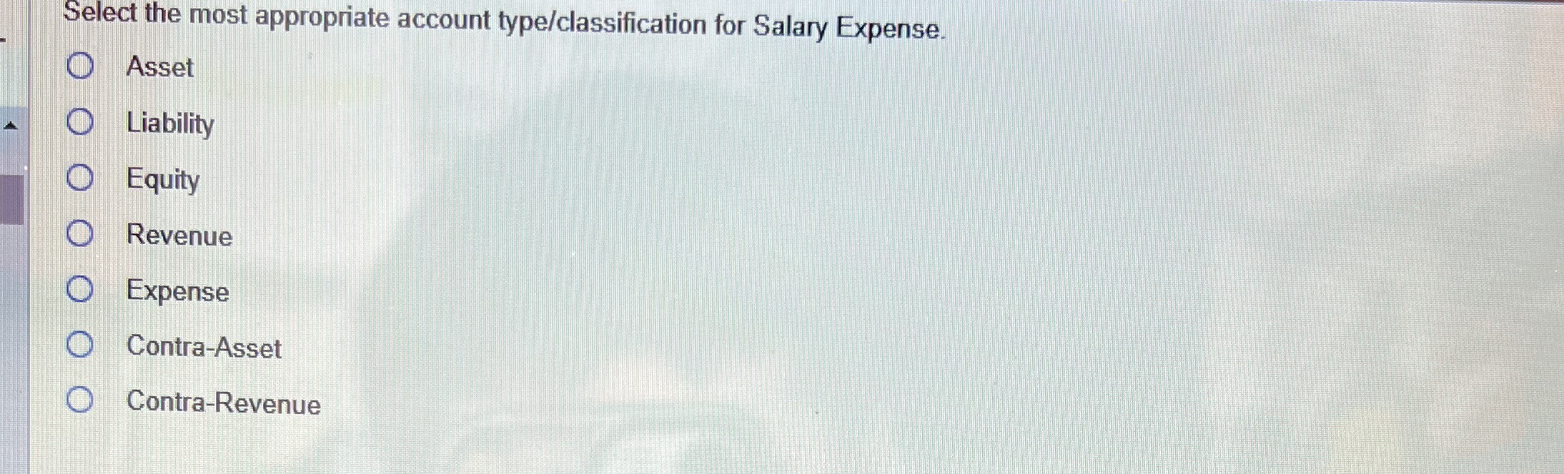 Select the most appropriate account | Chegg.com