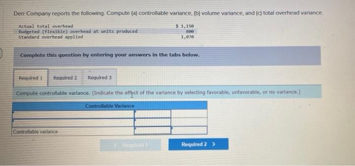 Solved Derr Company reports the following Compute (a) | Chegg.com