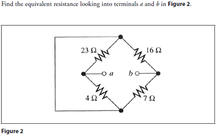 Solved Find the equivalent resistance looking into terminals | Chegg.com