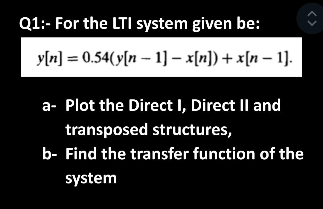 Solved 11:- For the LTI system given be: | Chegg.com