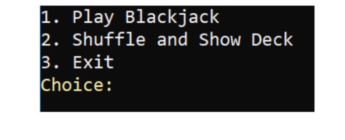 BlackJack Card Game C# Console Application (What more | Chegg.com